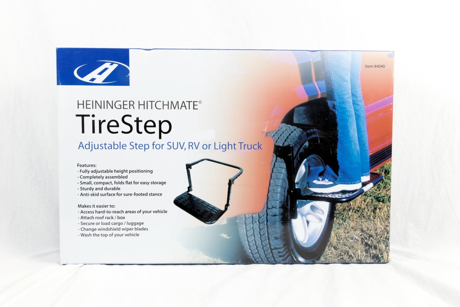 Foldable Tire Step for SUV TRUCK RV w/FREE Storage Bag TireStep 4040 ...