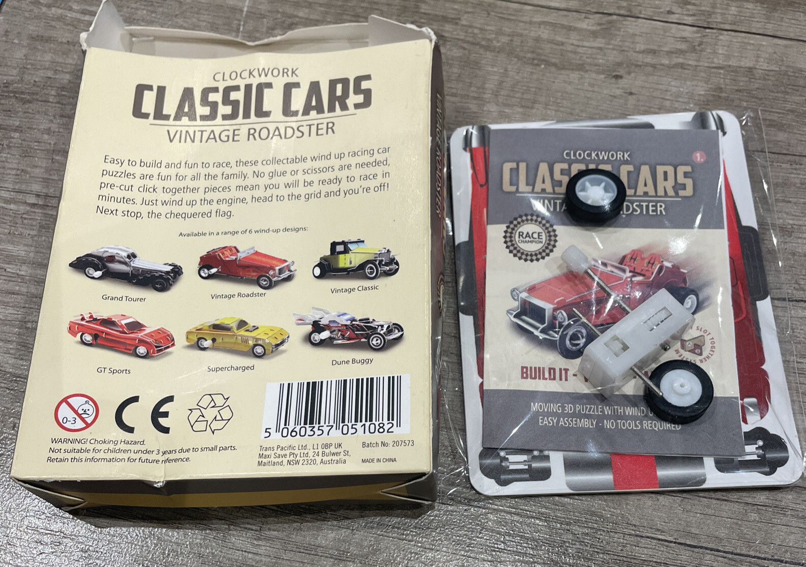 Clockwork Classic Cars Vintage Roadster build It Wind It and Go | eBay UK