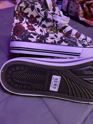 New Hot Topic Floral High Tops Size 8.0 | eBay