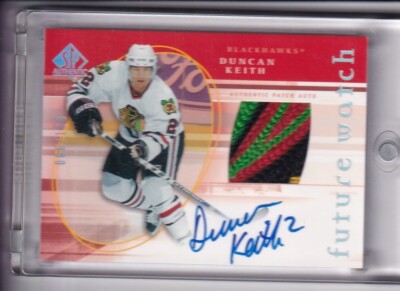 2005-06 DUNCAN KEITH UD SP AUTHENTIC FUTURE WATCH ROOKIE PATCH AUTO ...