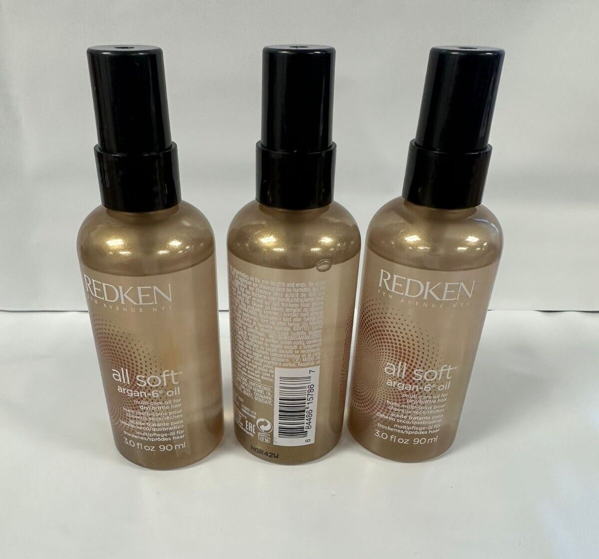 Redken All Soft Argan-6 oil Multi-Care Oil 3.0oz PACK OF 3 | eBay