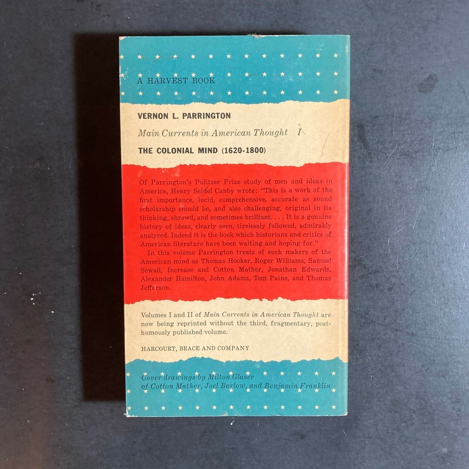 VERNON L. PARRINGTON the colonial mind SOFTCOVER | eBay
