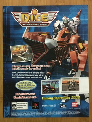 DICE DNA Integrated Cybernetic Enterprises PS2 2005 Vintage Print Ad ...