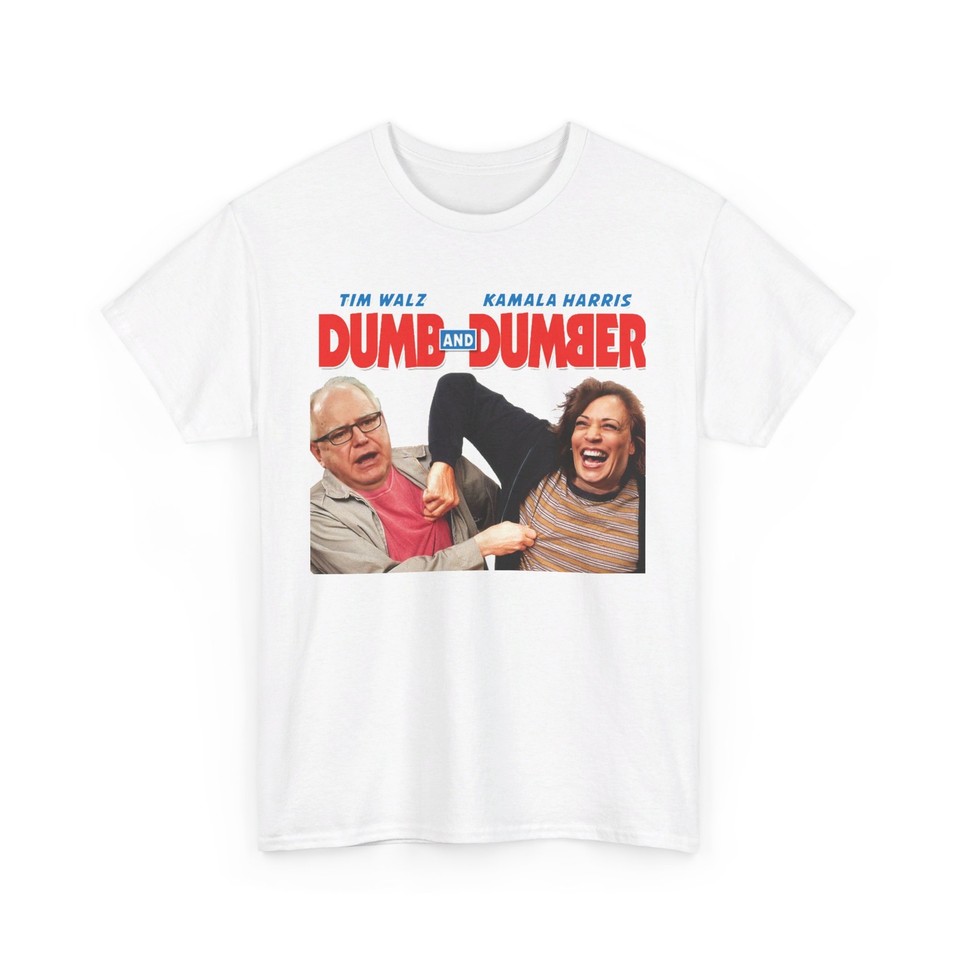 Kamala Harris and Tim Walz dumb and dumber shirt MAGA 2024 Donald Trump ...
