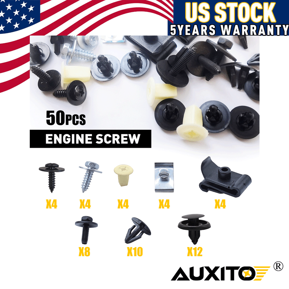 Engine Undertray Cover Push Clips Bottom Shield Guard Screw For Toyota ...