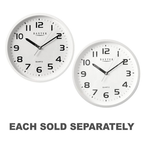 Quality Baxter Adams Large Arabic Number Round Wall Clock Silent Quartz ...