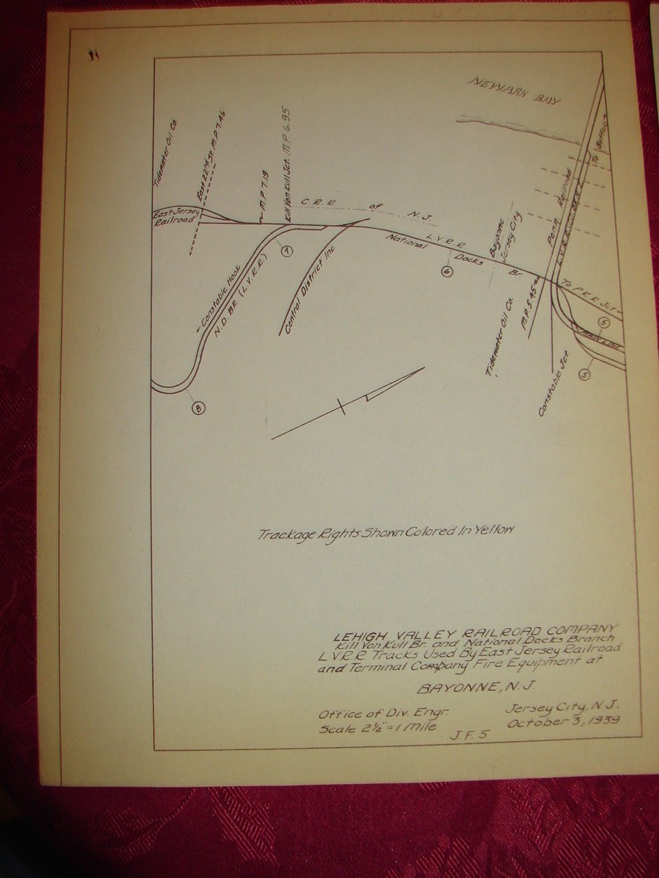 LVRR - Tracks Used East Jersey RR & Terminal Co Fire Equipment Bayonne ...
