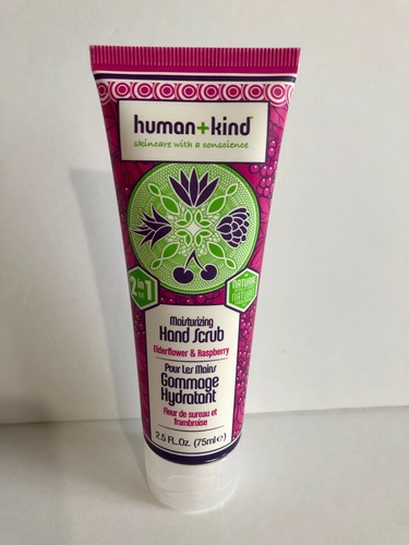Human + Kind Moisturizing Hand Scrub, Elderflower and Raspberry, 2.5oz ...