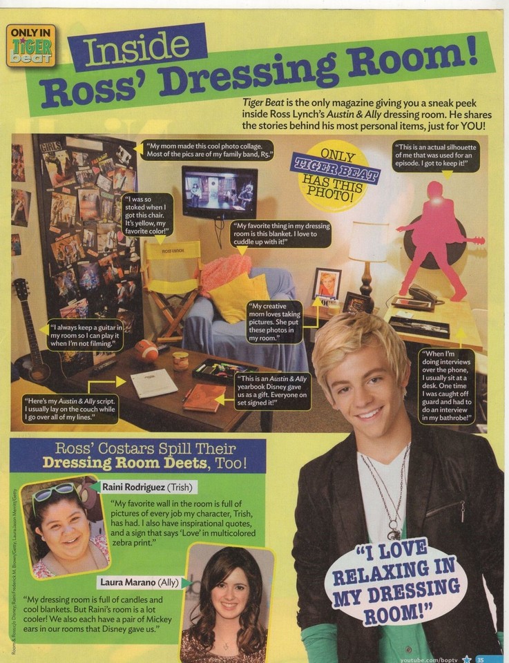 Niall Horan pinup Ross Lynch dressing room pictures Raini Rodriguez ...