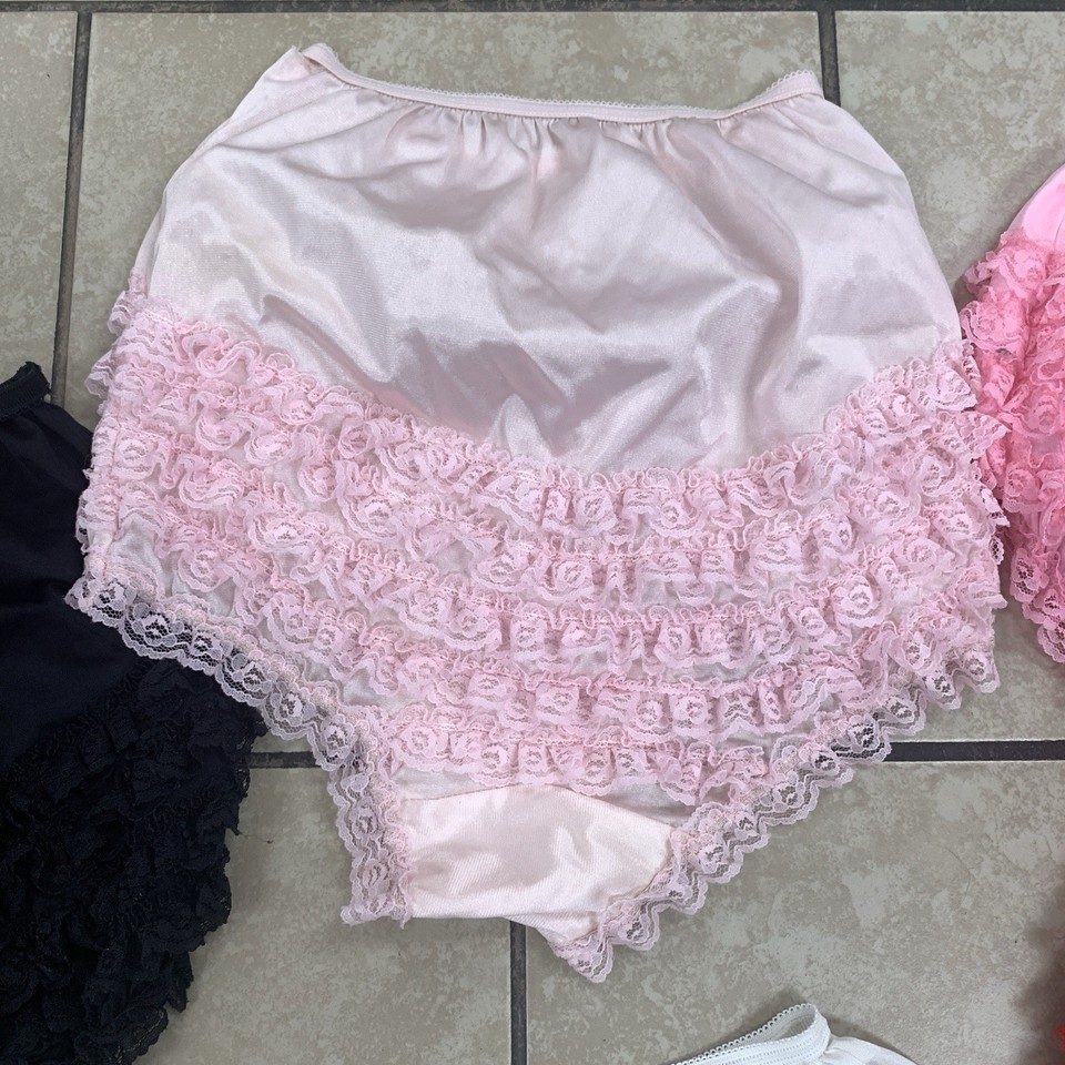 Vtg Square Dance Bloomers LOT Lace Ruffles Nylon Petti Pants Size ...