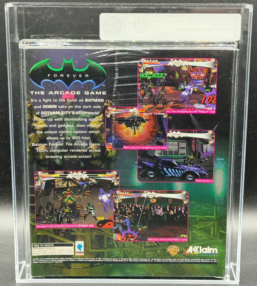 Batman Forever The Arcade Game PC CD ROM Sealed New VGA 85+ Graded ...