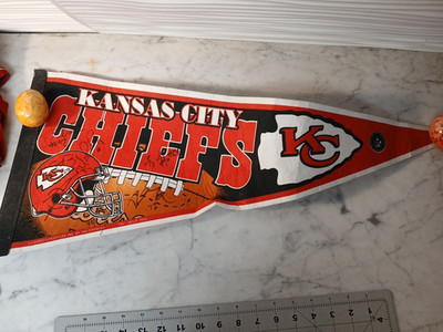 VTG Kansas City Chiefs Pennant NFL Felt Flag Memorabilia Souvenir KC ...