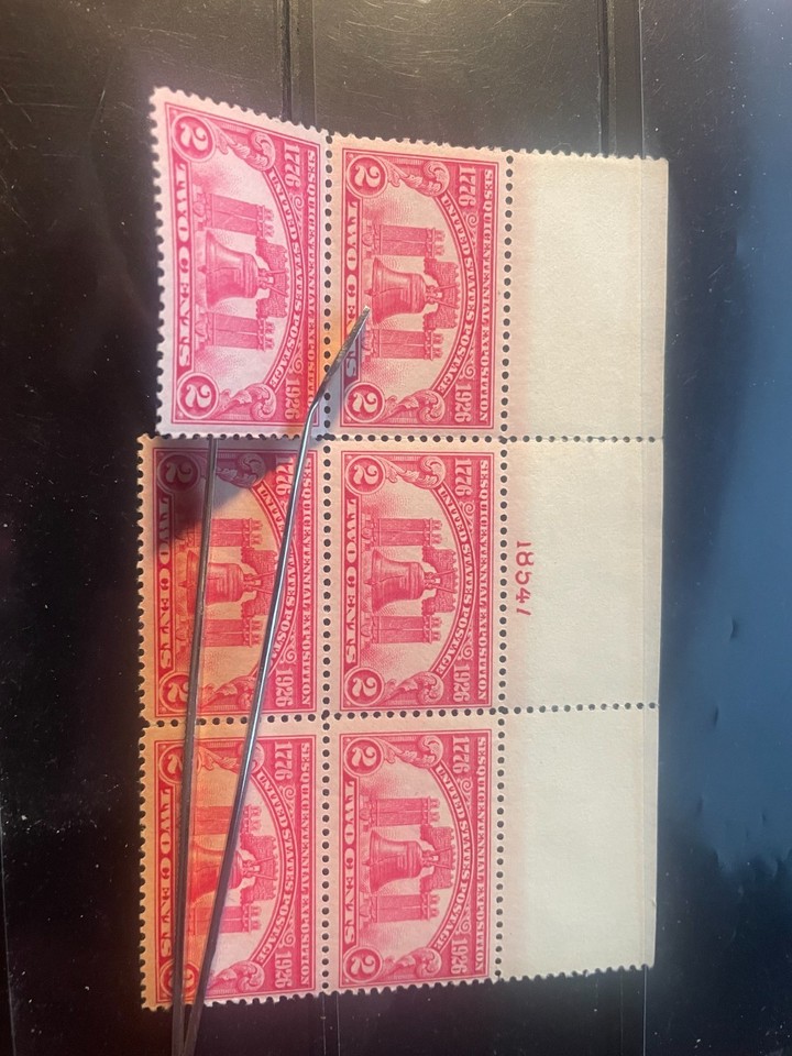 Scott 627 Plate Block. Mint, original gum NH Perf Separation | eBay