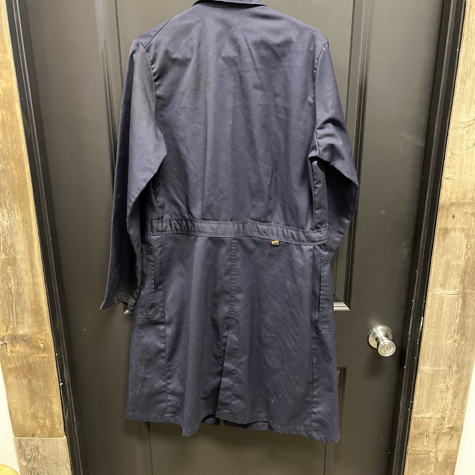 Vintage Unitog Mens Drover Coat Duster Mechanics Jacket Skelly Oil Size ...