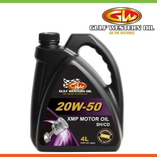 New * GULF WESTERN * XMP MOTOR OIL SAE 20W-50 4 LTR (200 X PALL ...