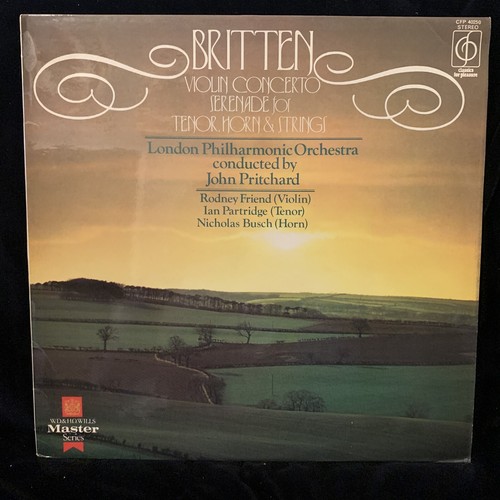 RODNEY FRIEND violin - BRITTEN Violin Concerto, Serenade EMI CFP ST LP ...