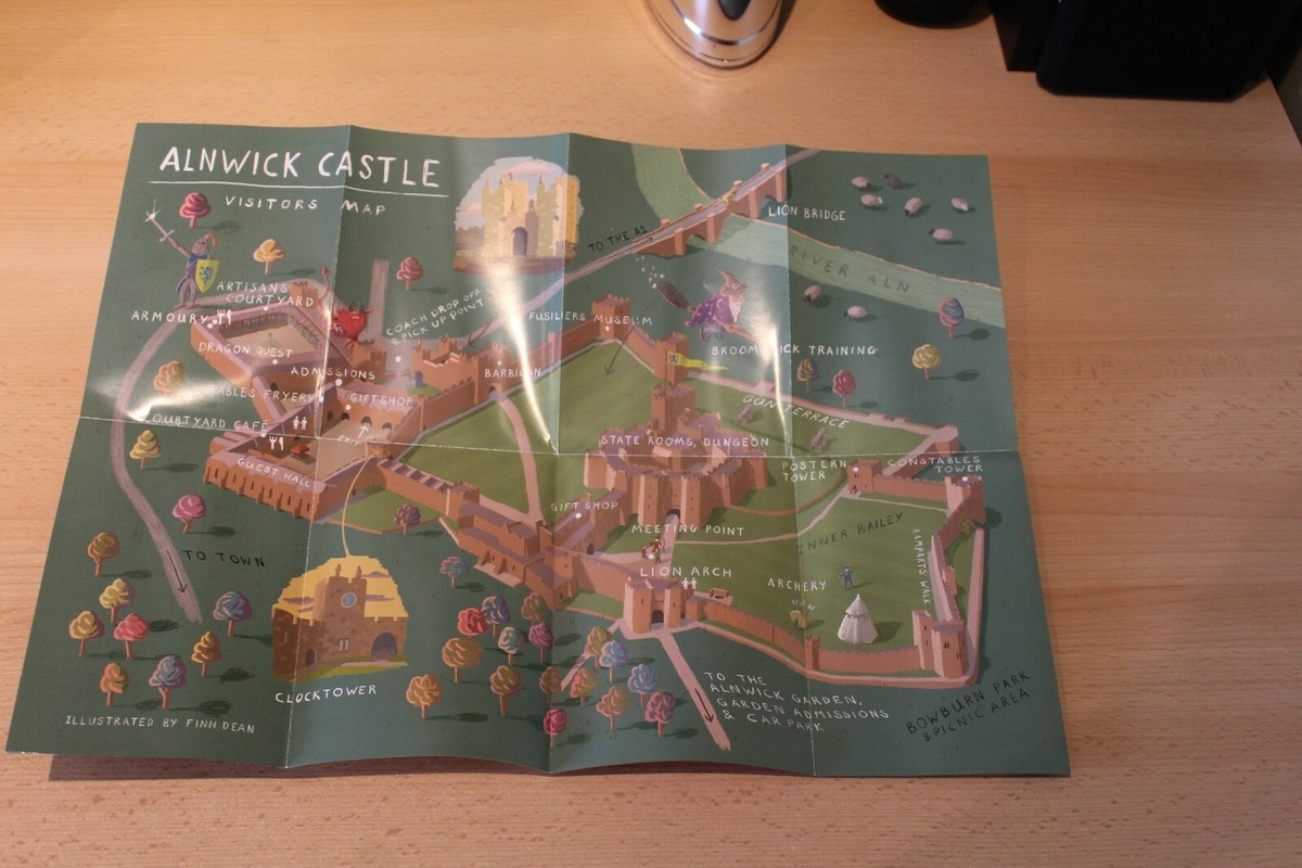Alnwick Castle Map