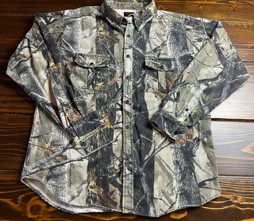 True Timber Shirt, Men's Size XL, Brown Tan, Camo, Button Down, Long ...