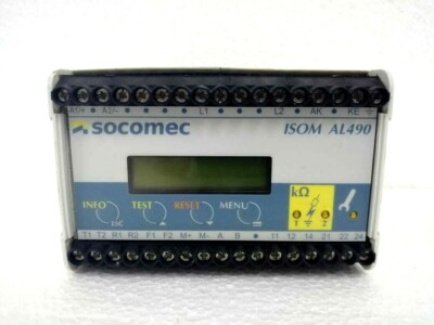 SOCOMEC ISOM AL490 Insulation Monitoring Device Ref. / Art. - no ...