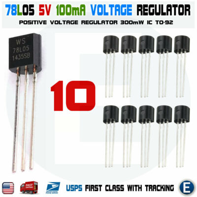 10pcs WS78L05 78L05 L78L05ACZ L78L05 Positive Voltage Regulator 5V ...