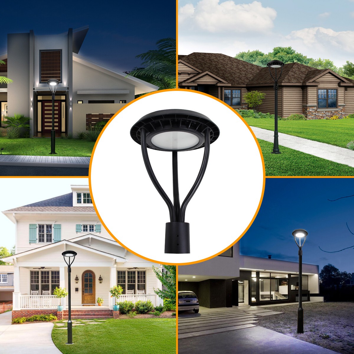 Residential Led Post Fixture LED Light Fixtures: Ceiling, Pendant