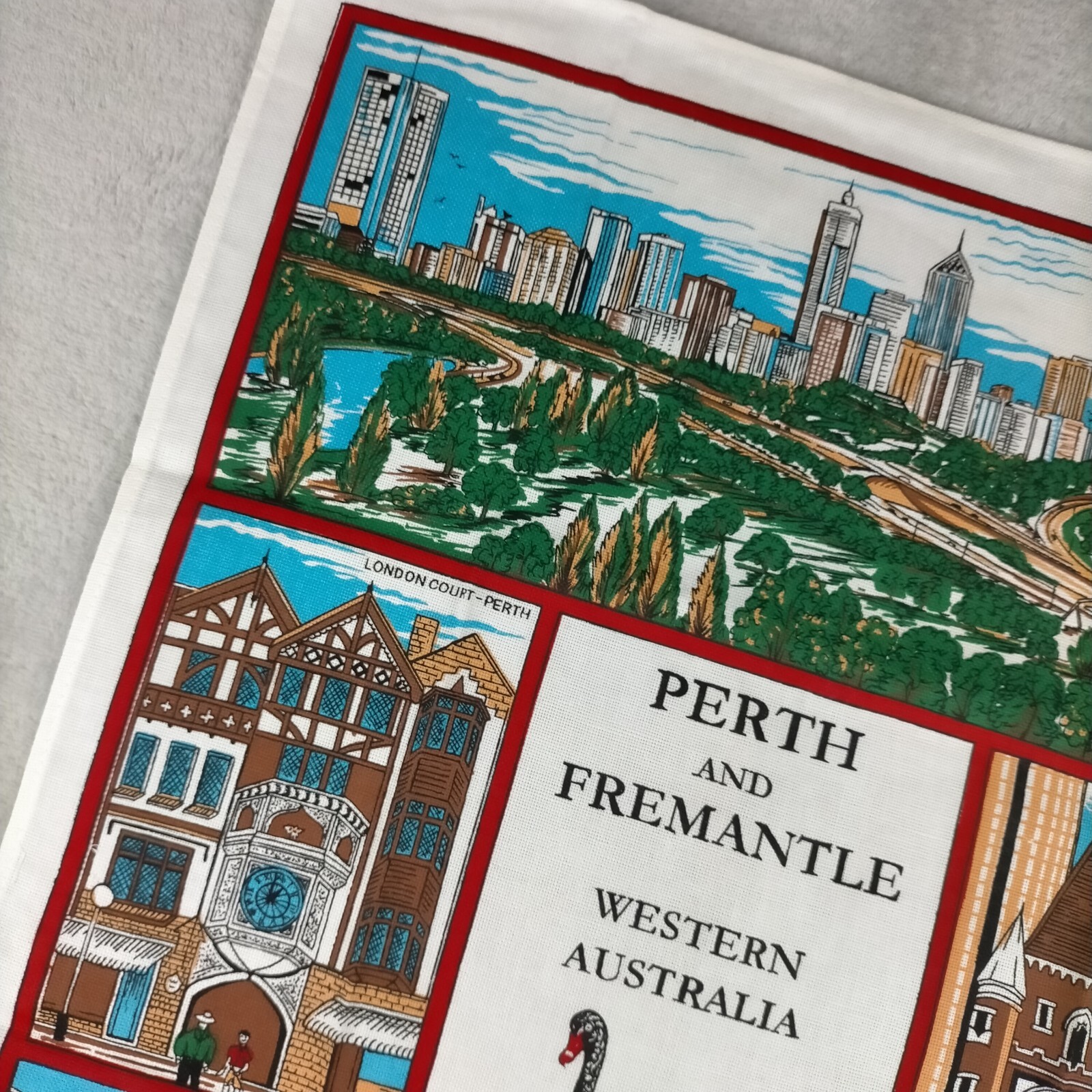 Souvenir Tea Towel Perth Fremantle Western Australia | eBay Australia