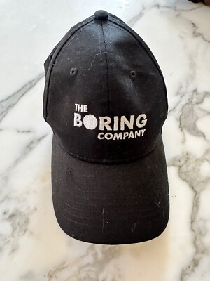 Elon Musk's Authentic The Boring Company Strap-back baseball cap (Hat ...