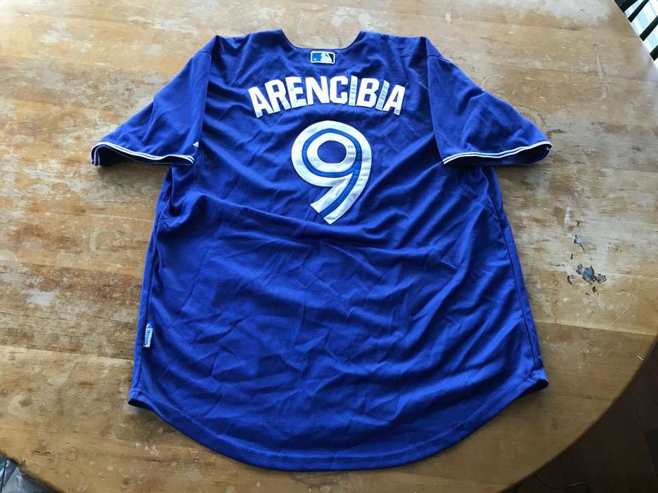 TORONTO BLUE JAYS BASEBALL JERSEY MAJESTIC SIZE 50 ALL SEWN #9 ...
