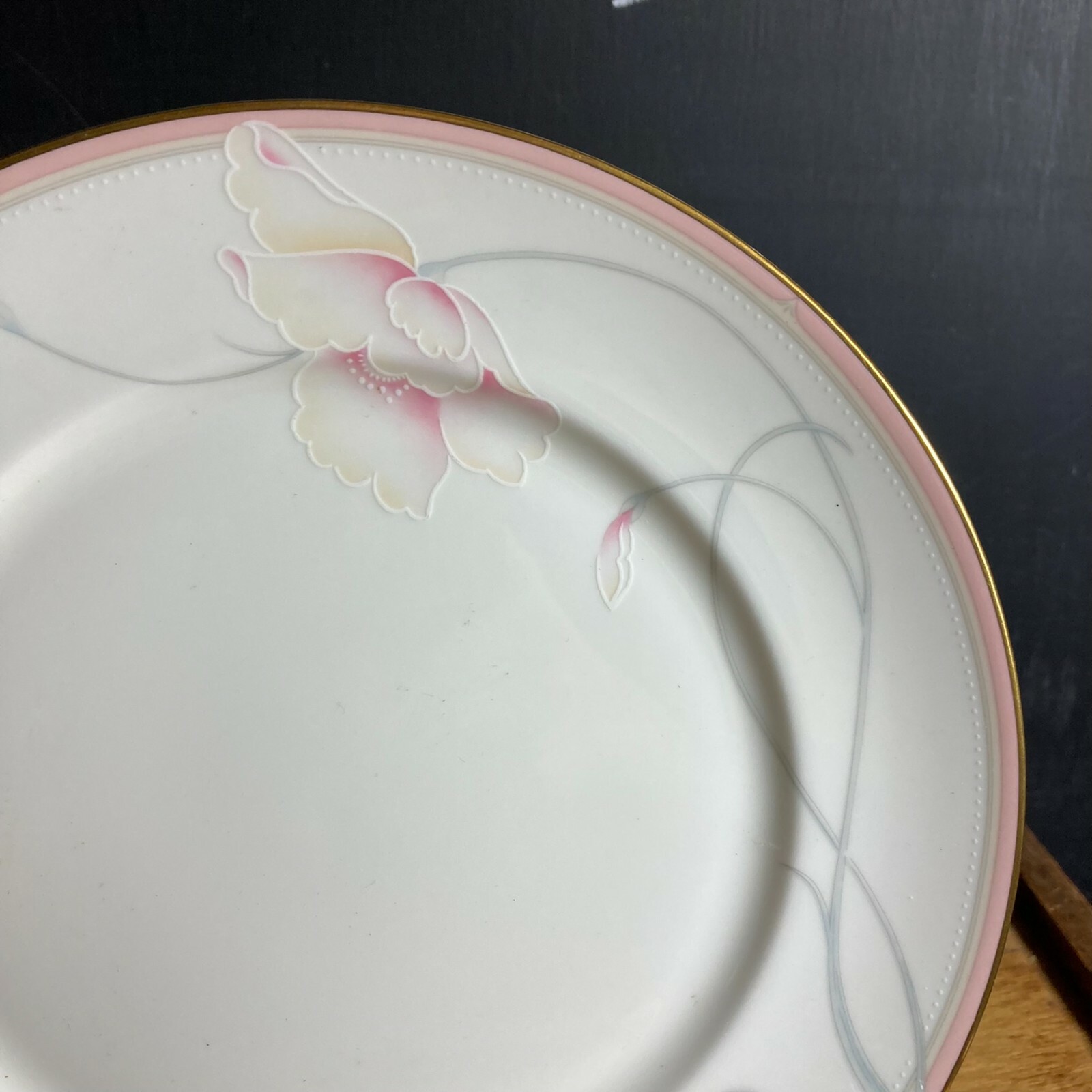 Lenox Debut Collection Georgiana Pink & Gold Rim Bone China Various ...