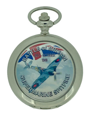 Battle of Britain Supermarine Spitfire Pocket Watch And Chain by ...