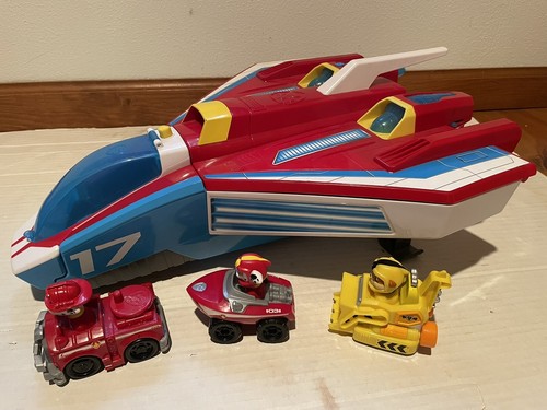 Paw Patrol Mighty Pup Super Paws 2 in 1 Deluxe Transforming Jet with ...