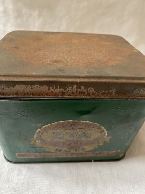 ETA Brand Nuts Tin 153mm x 127mm x 110mm Willow Australia Used | eBay ...