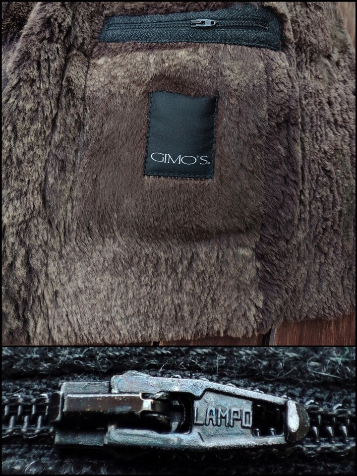 Gimo's Luxury Gray Wool Alpaca FULL Fur Lined Car Business Coat IT 50 ...