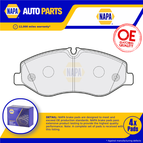 Brake Pads Set Front NBP1526 NAPA 4474200020 4474200220 4474206600 ...