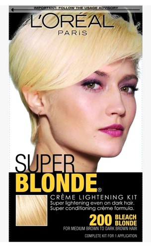 L'OREAL SUPER BLONDE 200 BEACH BLONDE LIGHTENING KIT HAIR DYE COLOR | eBay
