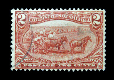US Postage Stamp Scott 286 Farming in the West 2 Cent Used NG 1898 | eBay