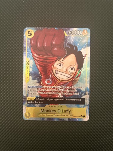 Monkey.D.Luffy OP07-109 Super Rare One Piece AA | eBay UK