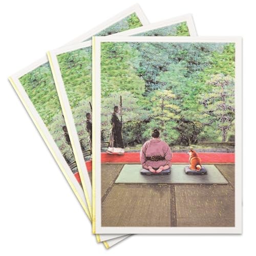 Greeting Life Sumo Shiba Inu Sumo Cards (Set of 3) - Zen Meditation SB ...