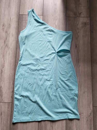 primark ladies one shoulder blue summer dress Size L | eBay UK