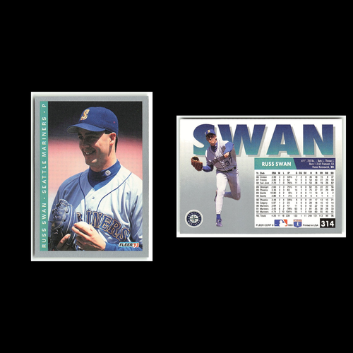 Russ Swan #314 1993 Fleer Seattle Mariners Baseball Card MLB NM | eBay