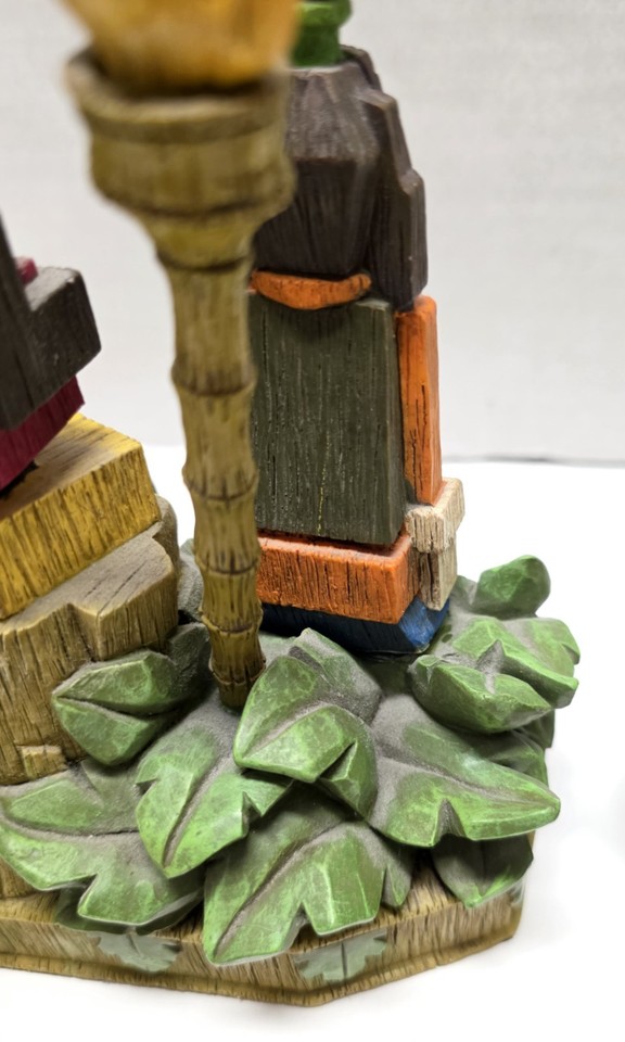 DISNEY PARKS SOUVENIR TIKI BOOKEND SET MICKEY MOUSE DONALD DUCK GOOFY ...