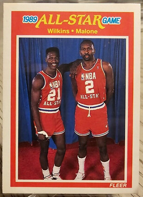1989-90 Fleer Dominique Wilkins/Moses Malone #165 Atlanta Hawks | eBay