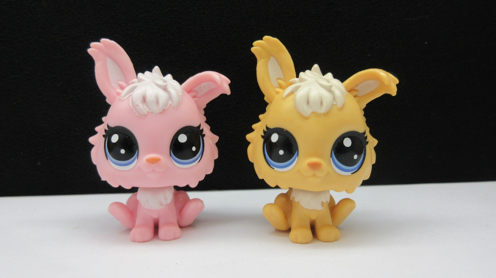LITTLEST PET SHOP #2-105 3-159 PINK YELLOW VIERA ANGORA BUNNY & FRIEND ...