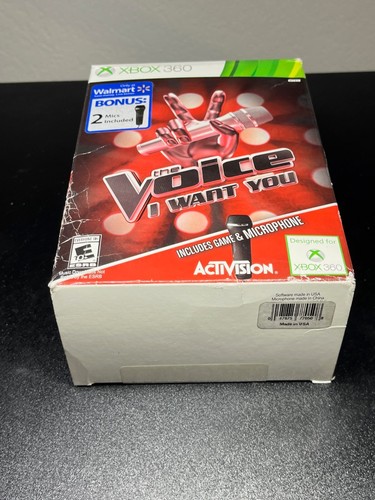 The Voice I Want You Bundle with 2 Microphones Xbox 360 SING Factory ...