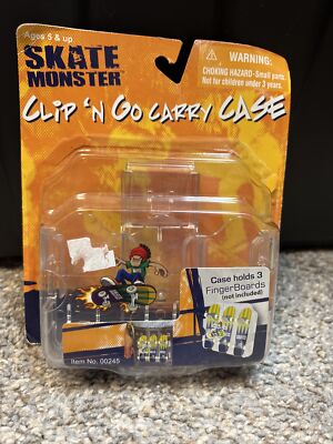 SKATE MONSTER Clip N Go Carry Case!! FINGERBOARD SKATEBOARD Brand New ...
