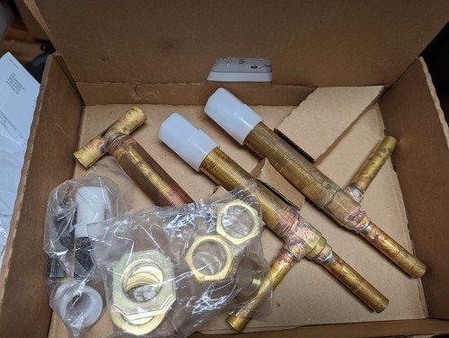 MOEN 4792 M-PACT VALVE 2 Handle Roman Tub Faucet (3 Hole - Adjustable ...