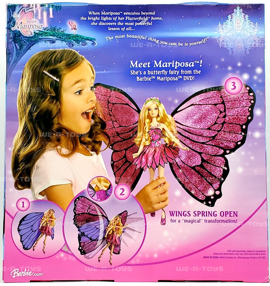 Barbie Magic Wings Mariposa Doll 2008 Mattel L8585 27084537017 | eBay