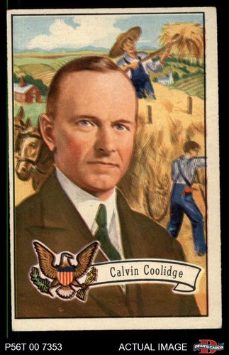 1956 Topps U.S. Presidents #32 Calvin Coolidge AUTHENTIC | eBay