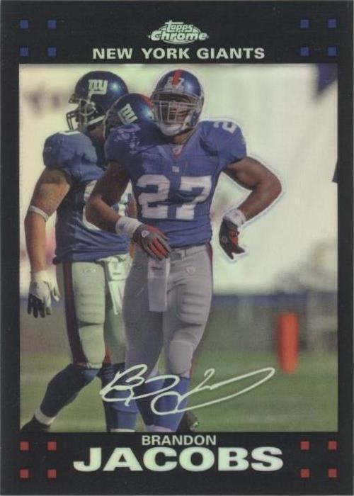 2007 Topps Chrome - Brandon Jacobs #TC125 Refractor for sale online | eBay