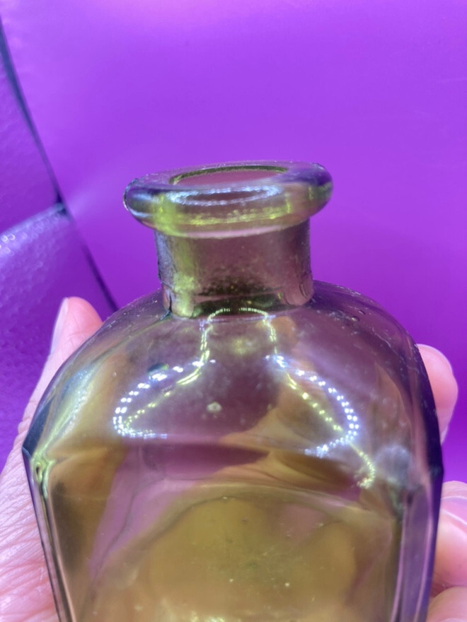 4 Antique & Vintage Glass Ink Well Bottles Unique Carter's Higgins Etc ...